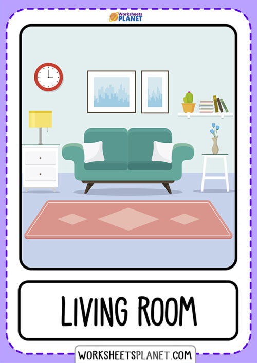 Parts of The House Vocabulary Flashcards