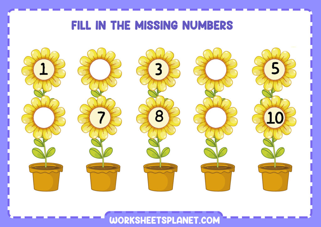 Printabble Missing Numbers Worksheets for Kids | SUPER PACK