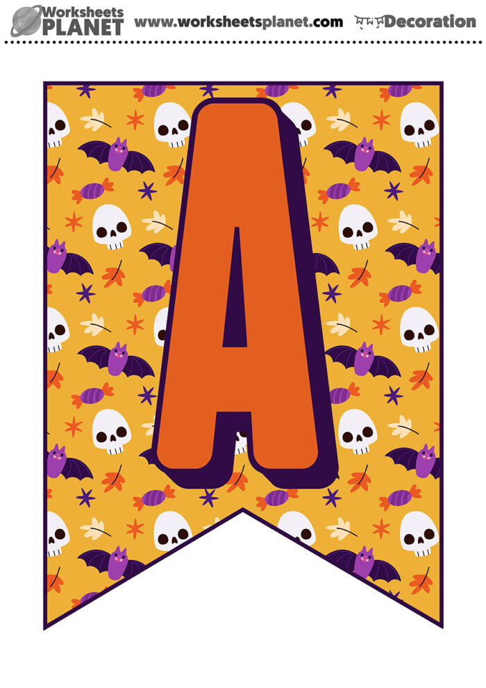 Happy Halloween Pennants | Halloween Educational Resources