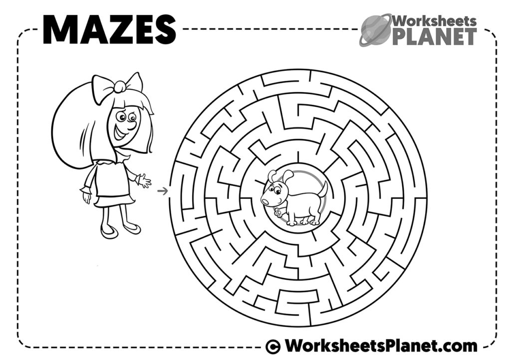 Printable Mazes For 6 Yr Olds