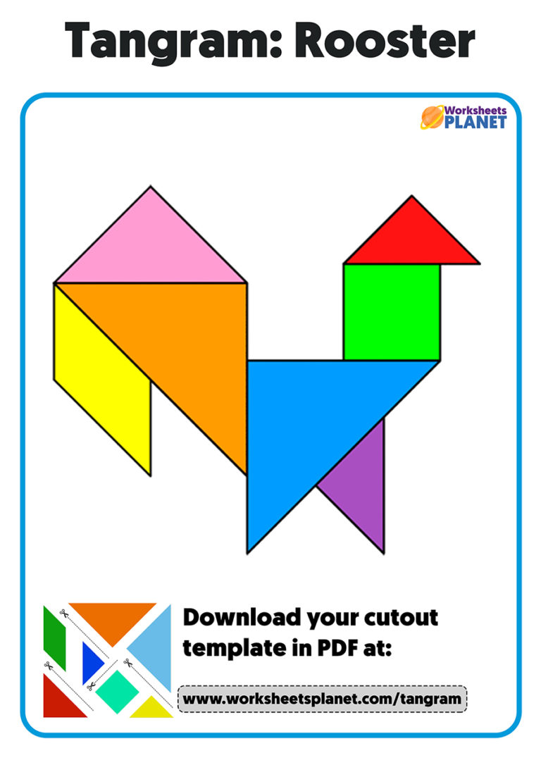 Animal Tangram Shapes For Kids | Ready for Print Set