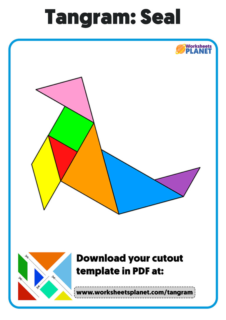 Animal Tangram Shapes For Kids | Ready for Print Set