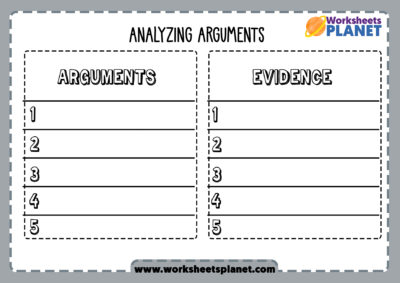 Thinking Skills Worksheets and Templates for Kids | Ready for Printing