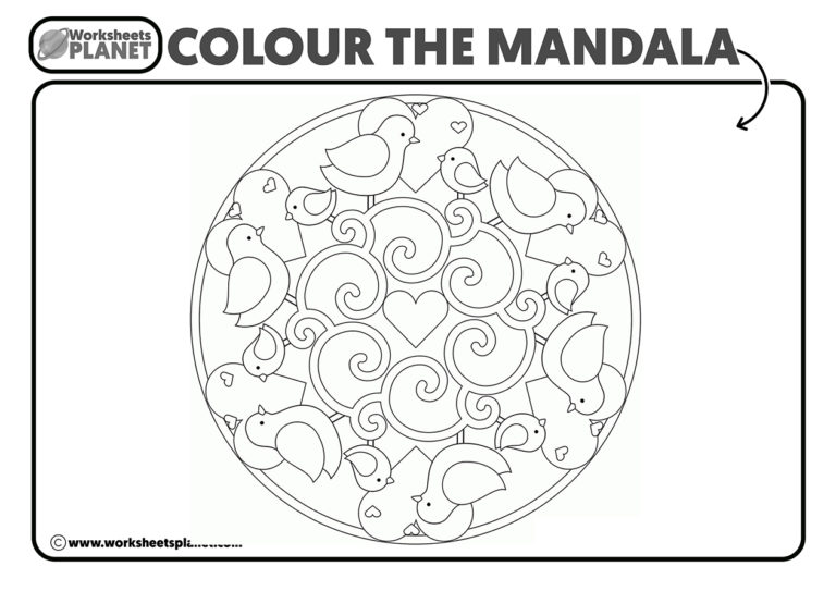 Mandala Coloring Pages for Kids | READY TO PRINT