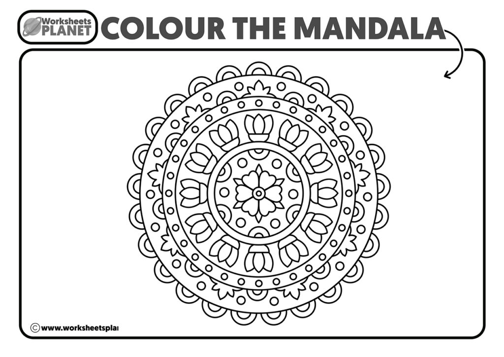 Mandala Coloring Pages for Kids | READY TO PRINT