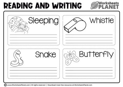 Reading and Writing Worksheets for Kids | Ready to Print