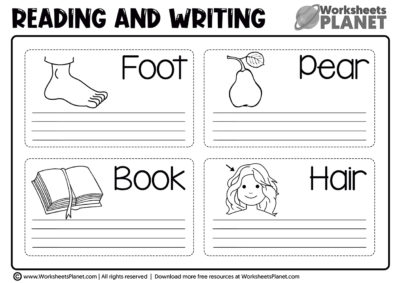 Reading and Writing Worksheets for Kids | Ready to Print