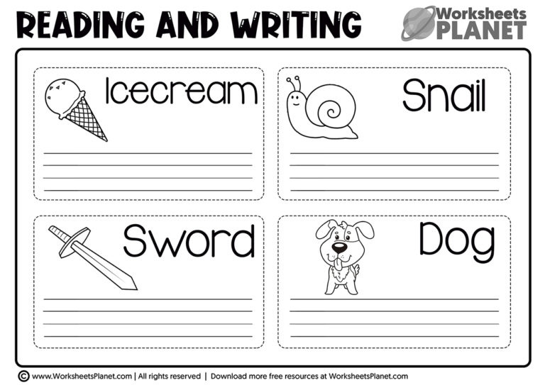 Reading And Writing Exercises PDF