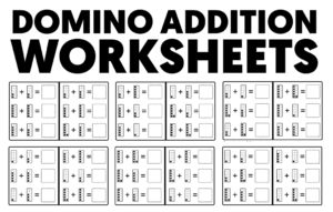 Domino Addition Worksheets | Printable Math Worksheets