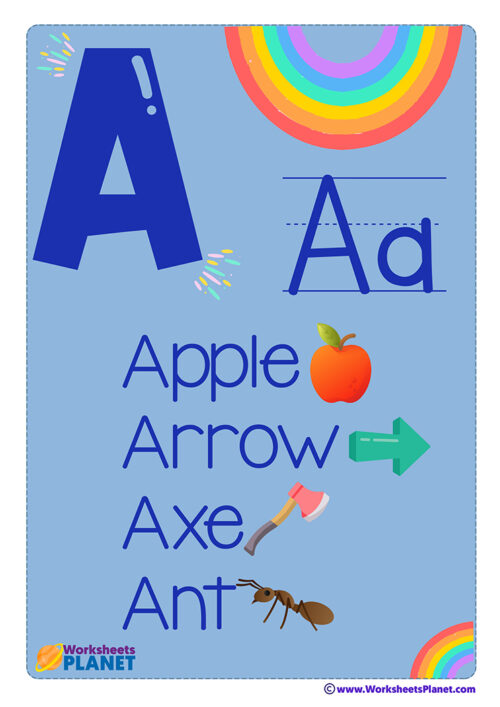 Alphabet Letters for Primary Kids | ABC set of Flashcards
