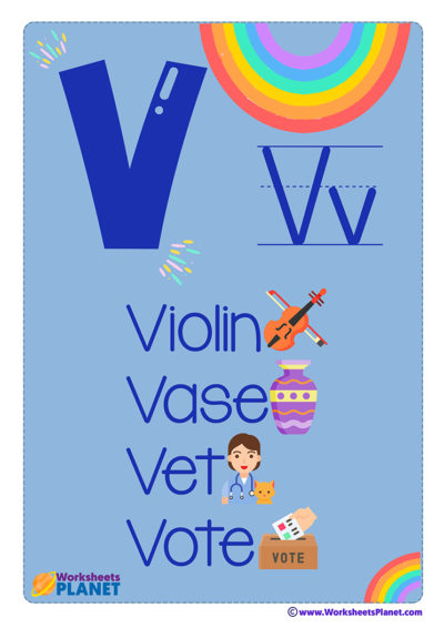 Alphabet Letters for Primary Kids | ABC set of Flashcards