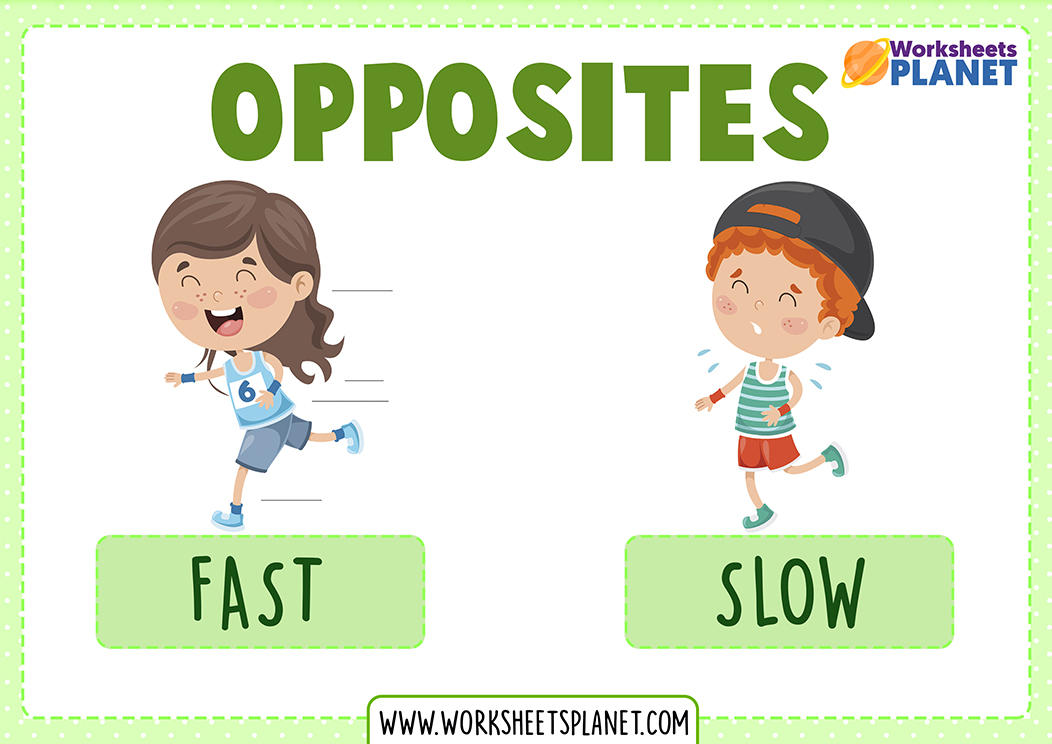 Opposite Words And Adjectives Opposite Words And Adjectives