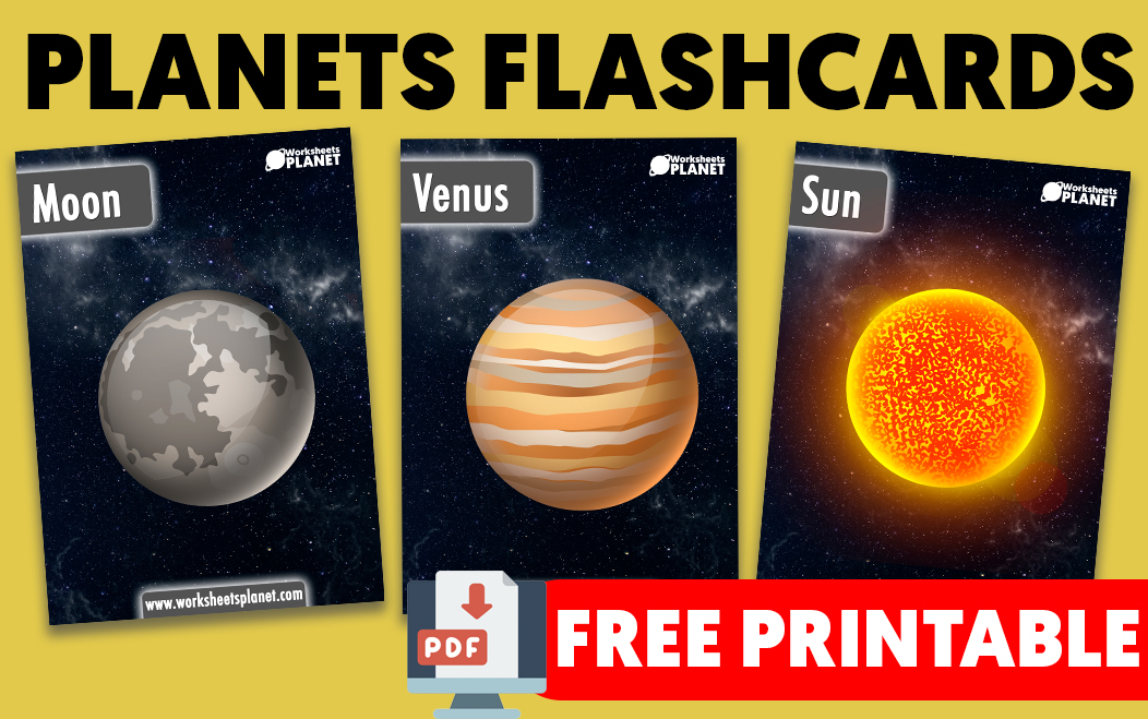 Planets Flashcards For Kids