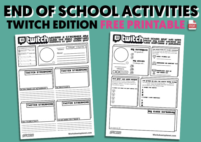 End of the School Year Activity | End of the Year Worksheet
