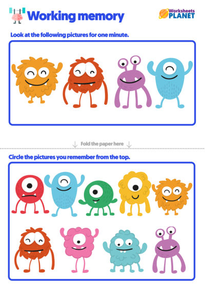 Memory Skills Activities for Kids | Memory Skills Exercises Worksheets