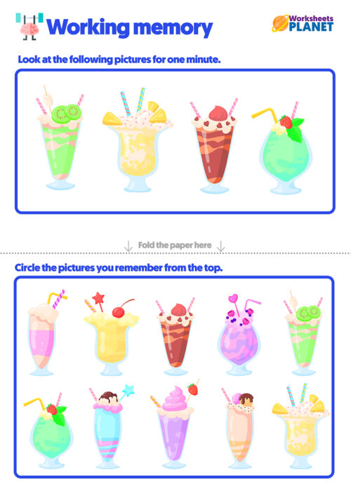 Memory Skills Activities for Kids | Memory Skills Exercises Worksheets