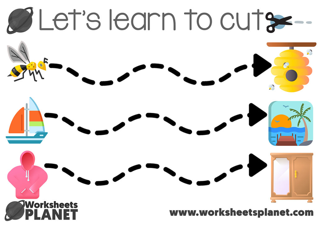 Cutting skills activities | Activities with Scissors for Preschool Children