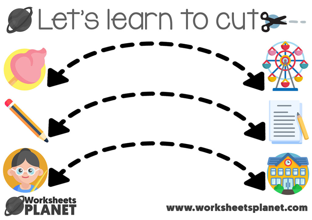 Cutting skills activities | Activities with Scissors for Preschool Children