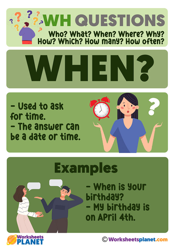 Question Words | WH Questions | ESL Teachers Resources