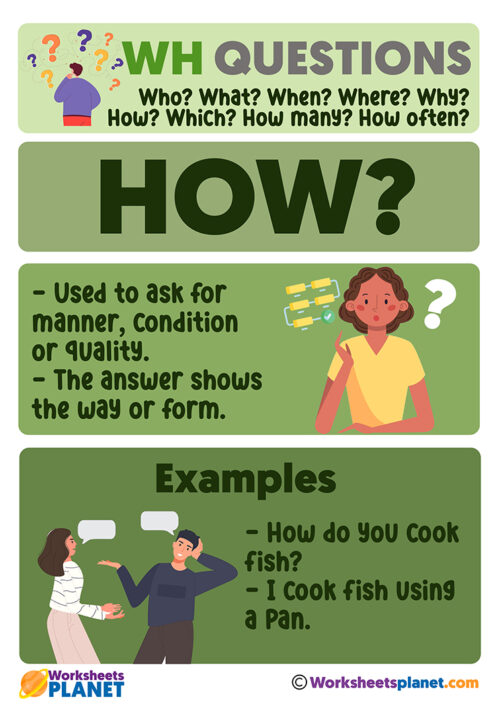 Question Words | WH Questions | ESL Teachers Resources