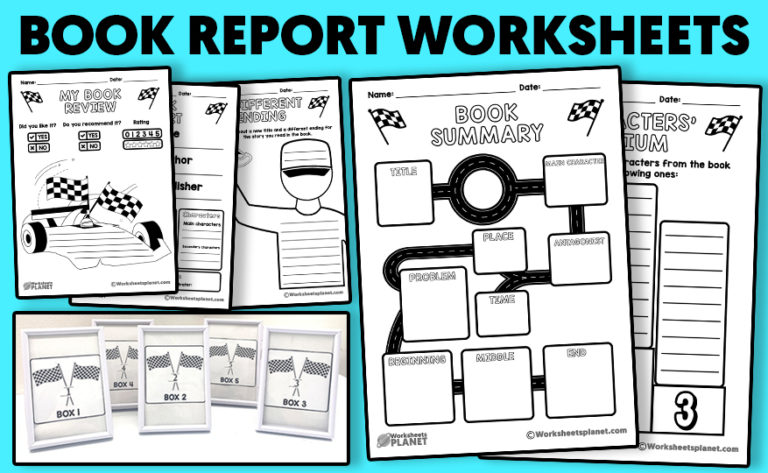 Book Report Worksheets | Printable Activities