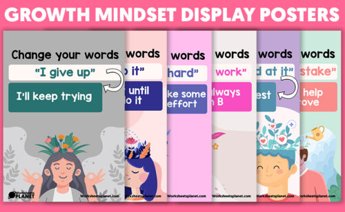 Growth Mindset Display Posters | Change your Mindset