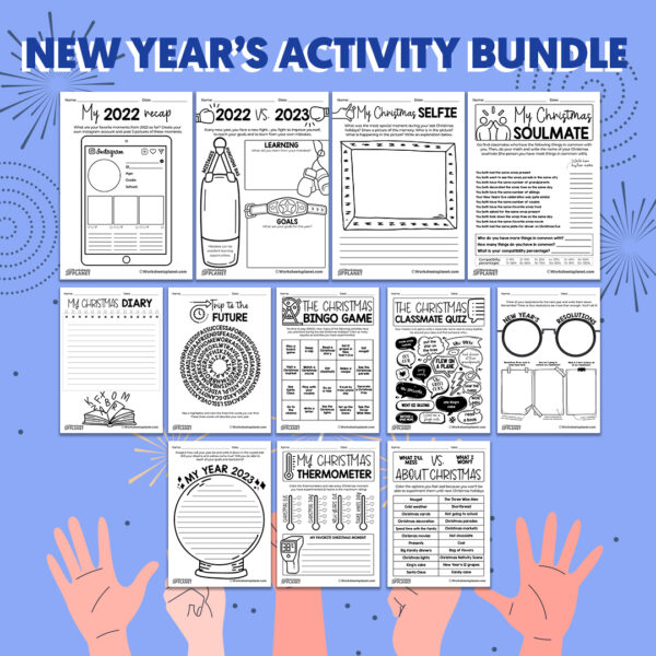 New Year's Activity Bundle | Primary Education Kids