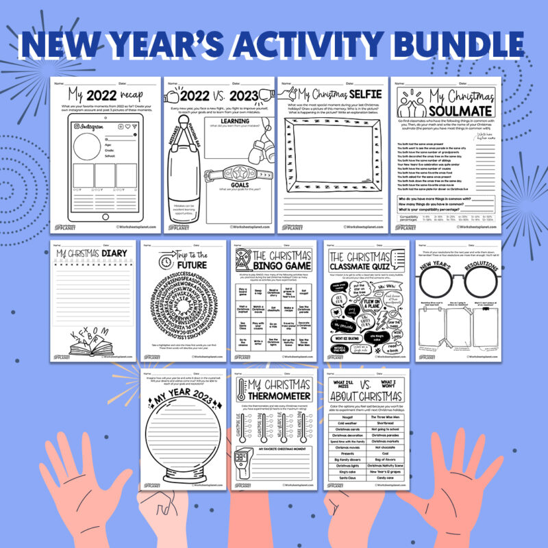 New Year's Activity Bundle | Primary Education Kids