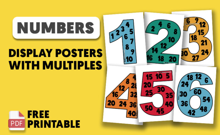 Numbers with Multiples for Children | Display Posters
