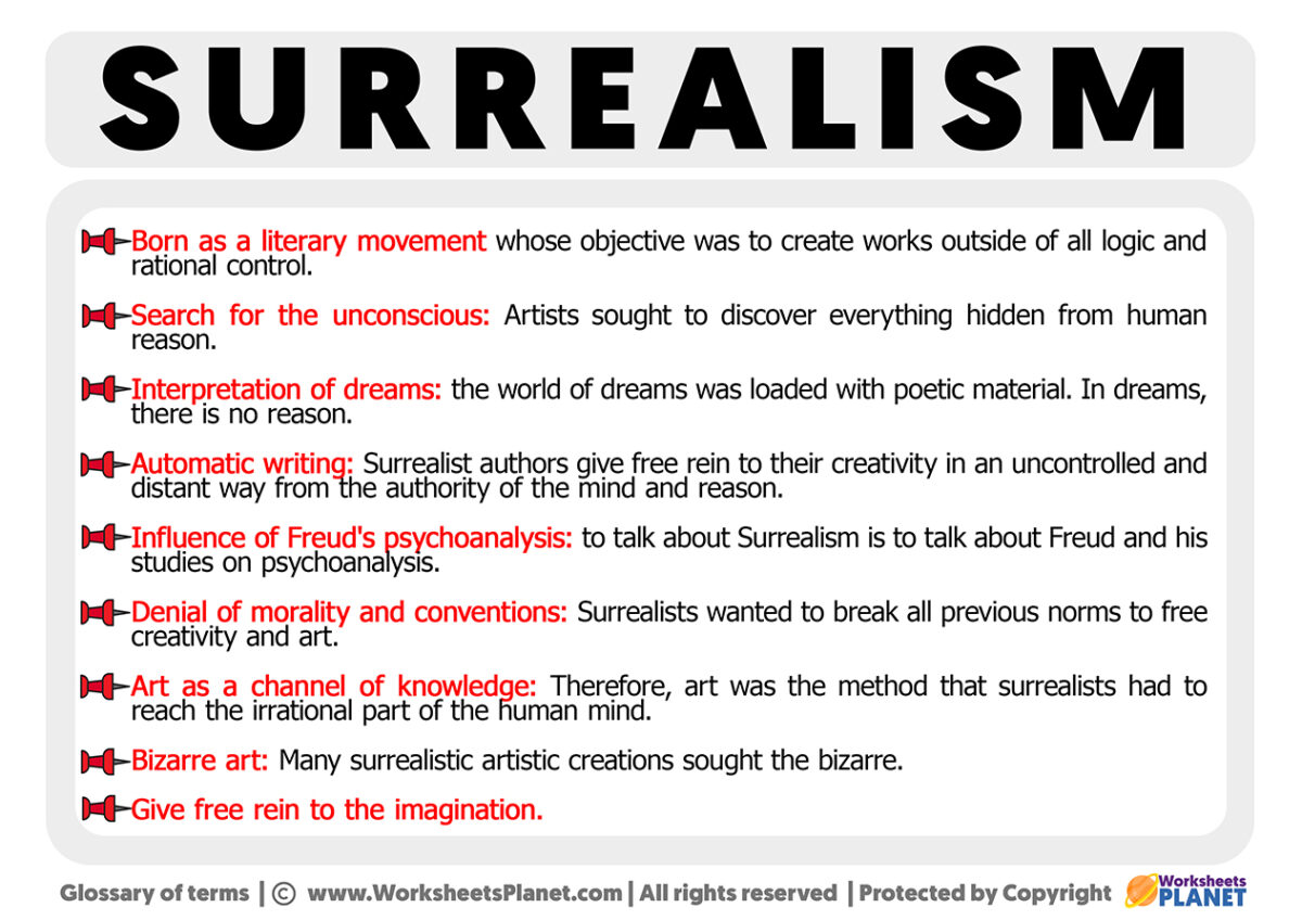 Characteristics Of Surrealism Characteristics Of Surrealism