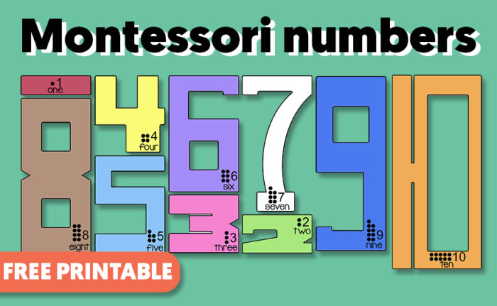 Montessori Number Blocks | DIY Montessori Numbers | PRINTABLE