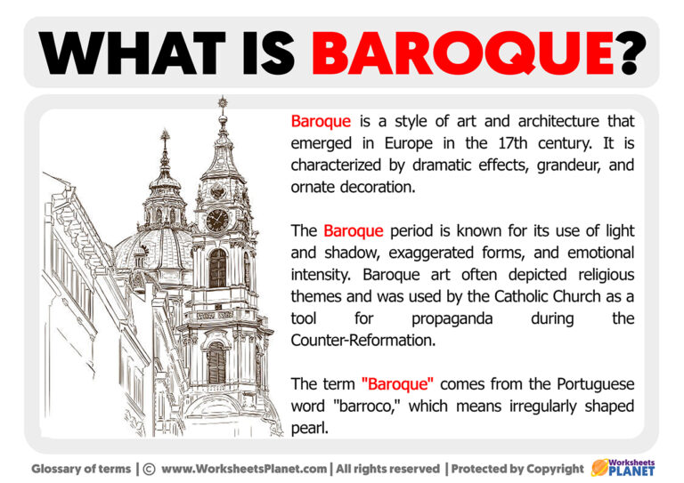 What is Baroque | Definition of Baroque