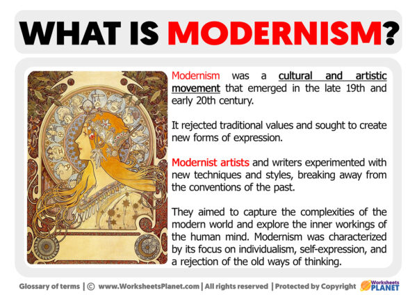 What is Modernism | Definition of Modernism