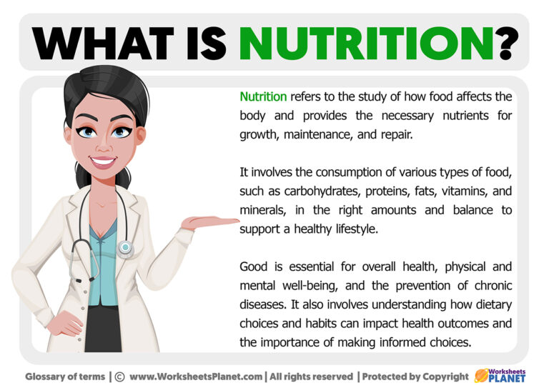 What is Nutrition | Definition of Nutrition