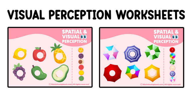 Visual Perception Worksheets for Kids | FREE Printable PDF