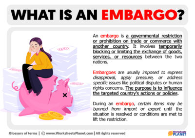 What is an Embargo | Definition of Embargo