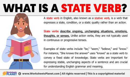 What is a State Verb | Definition of Stative Verbs