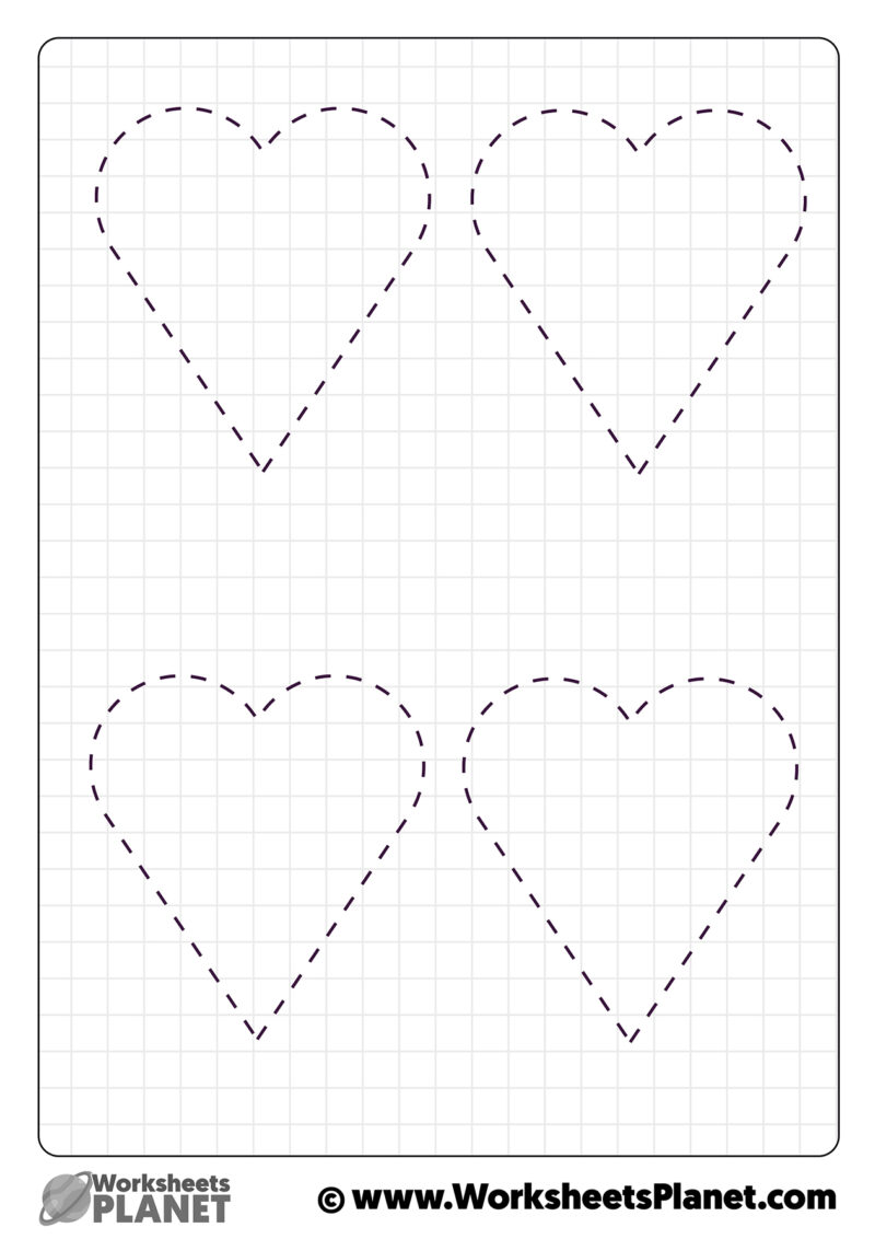 Easy Tracing Drawings for Kids | PRINTABLES