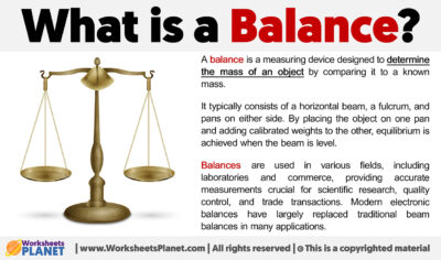 What is a Balance | Definition of Balance
