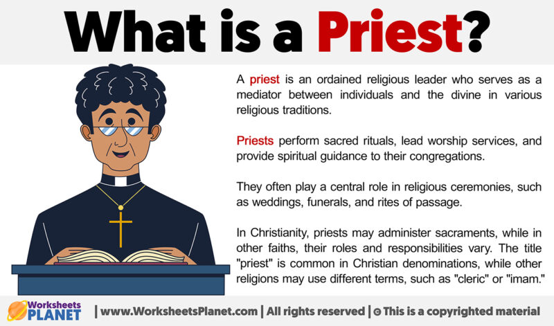 What is a Priest | Definition of Priest