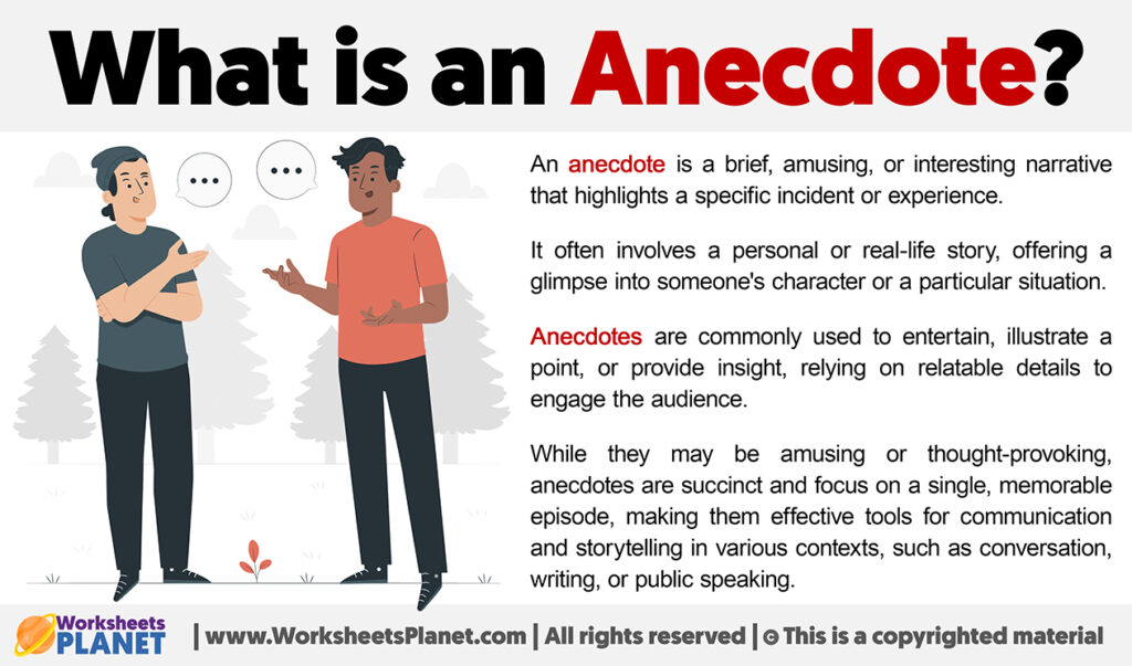 What is an Anecdote | Definition of Anecdote