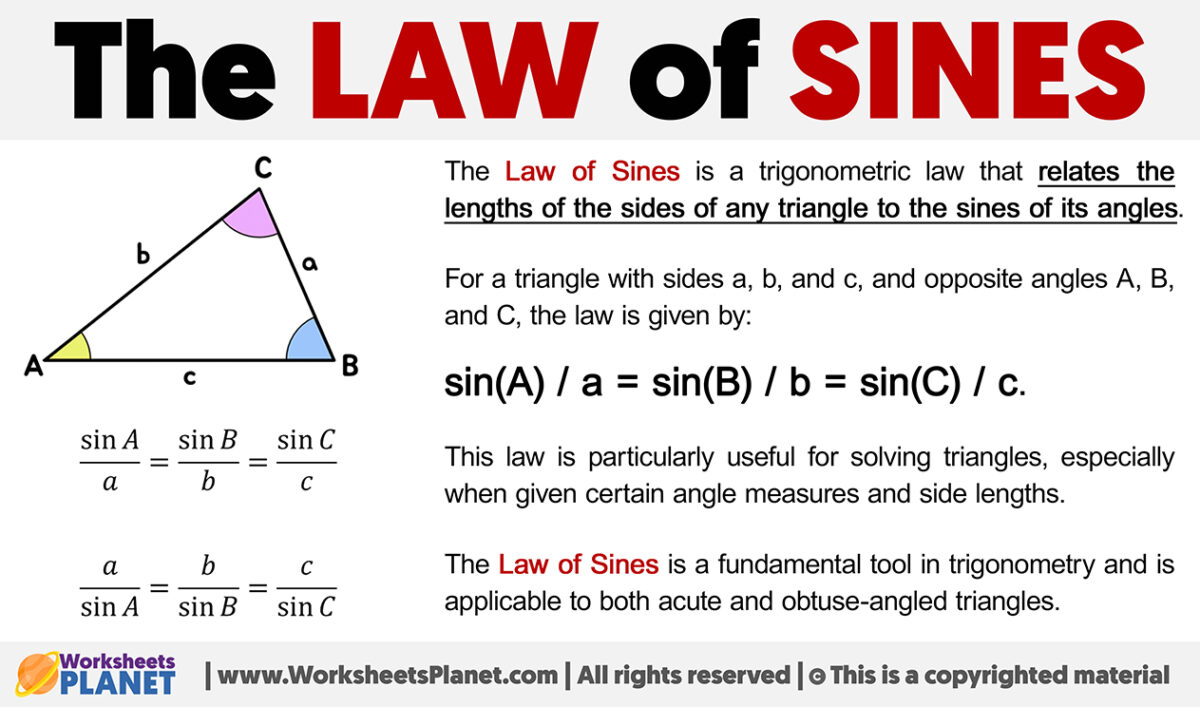 Law of Sines | Formula + Definition Law of Sines | Formula + Definition