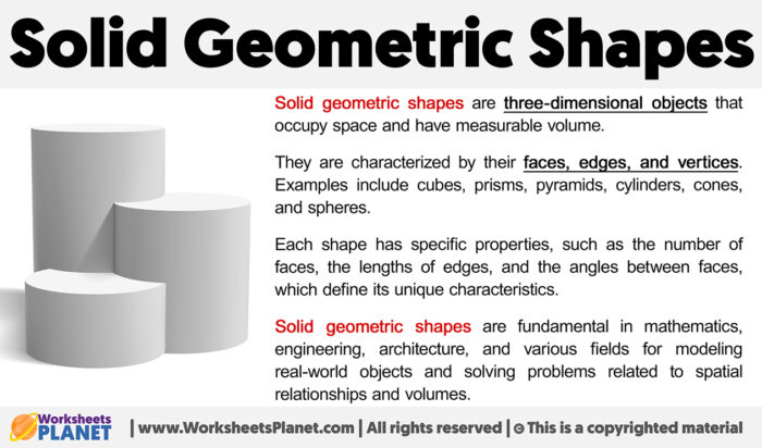 What are Solid Geometric Shapes?