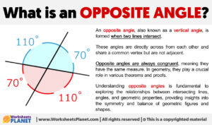 What is an Opposite Angle?