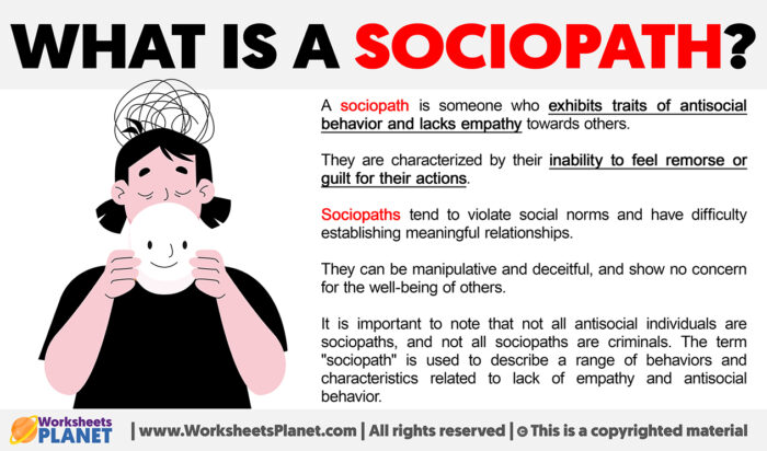 What is a Sociopath | Definition of Sociopath