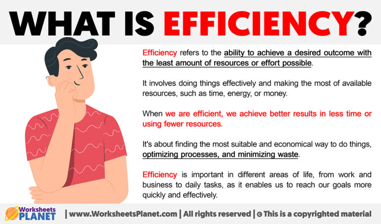 What is Efficiency | Definition of Efficiency
