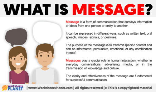 What is Message | Definition of Message