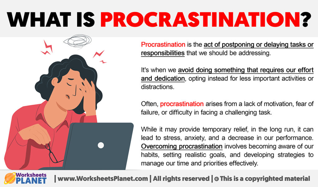 What is Procrastination | Definition of Procrastination