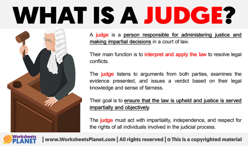 What is a Judge | Definition of Judge