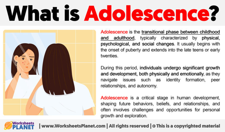 What is Adolescence | Definition of Adolescence